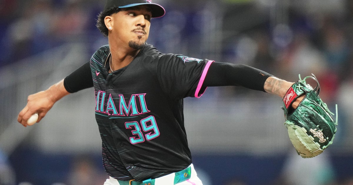 Miami Marlins starter Eury Pérez leaves after striking out 9 in 4 ...