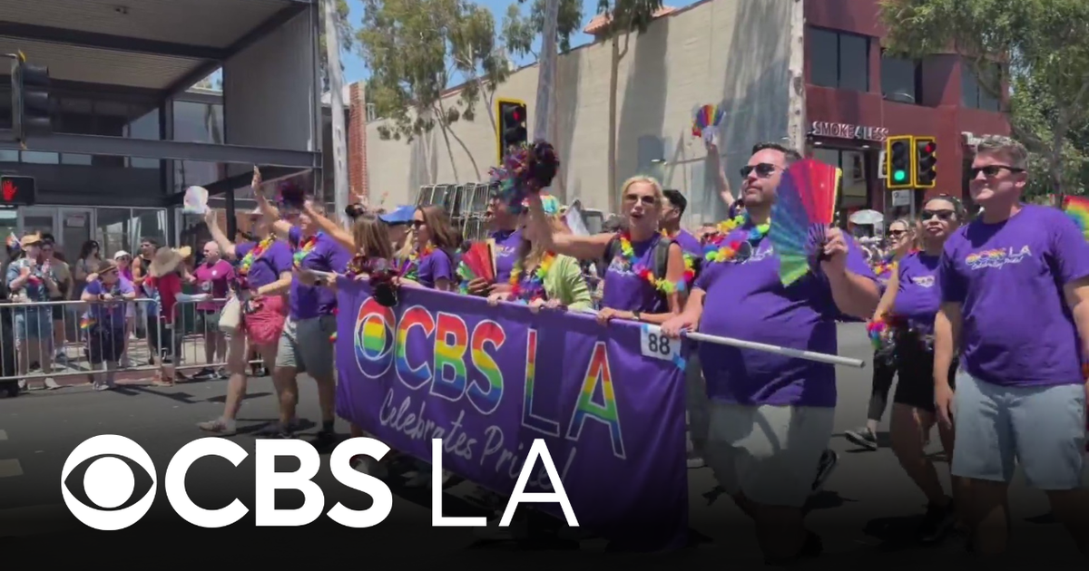 CBS LA takes part in WeHo Pride parade, celebrating LGBTQ+ pride - CBS ...