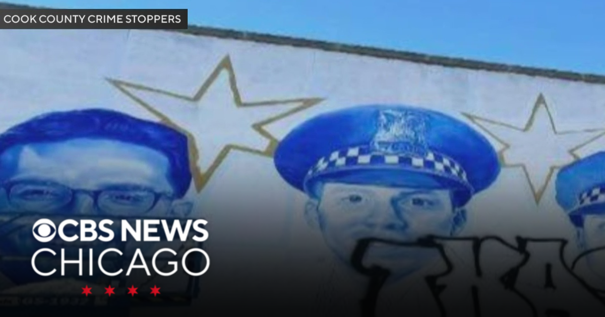 Reward offered after mural honoring 3 fallen CPD officer vandalized in ...